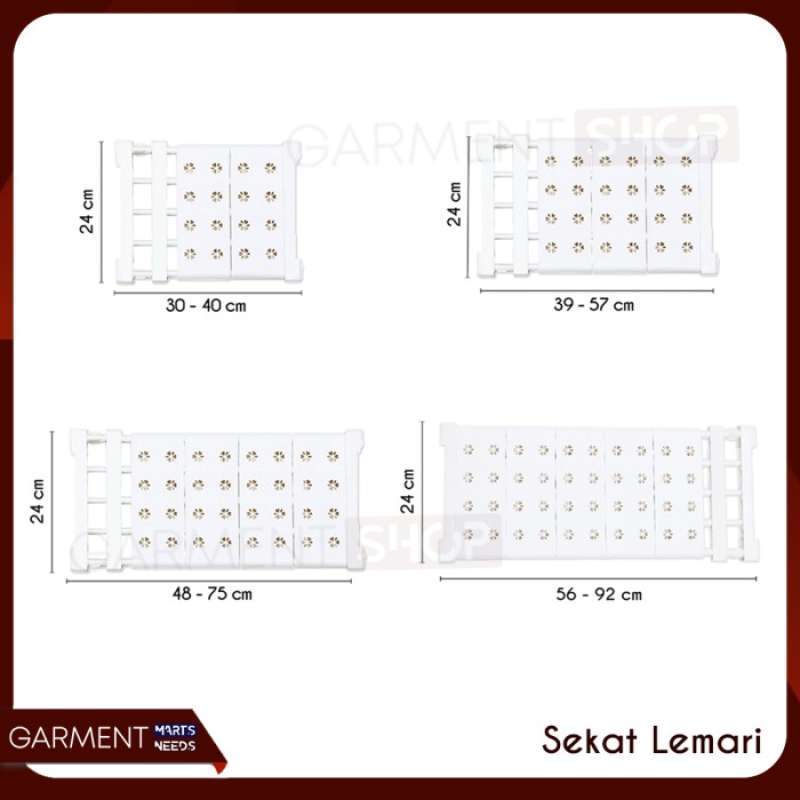 Promo Selm - Sekat Pembatas Rak Tambahan Lemari Fleksibel Wardrobe ...