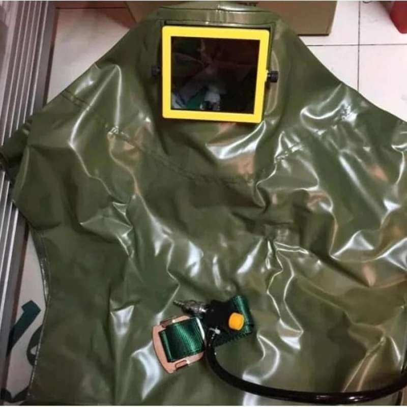 Promo Baju Pelindung Sandblasting / Safety Sandblast Hood Blue Eagle ...