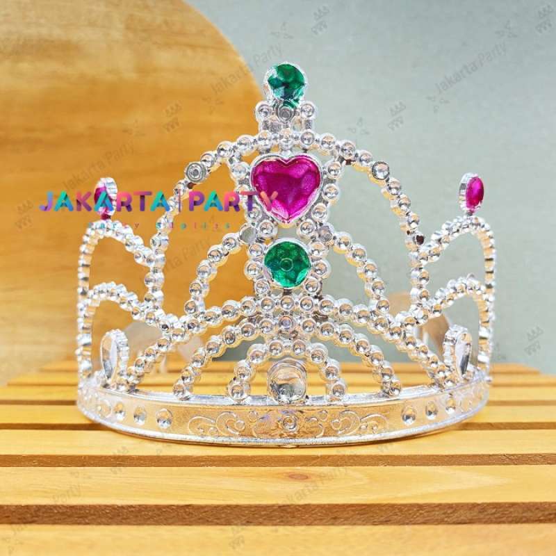 Promo Mahkota Tiara Sier Kecil / Mahkota Pesta / Mahkota Ultah / Crown ...