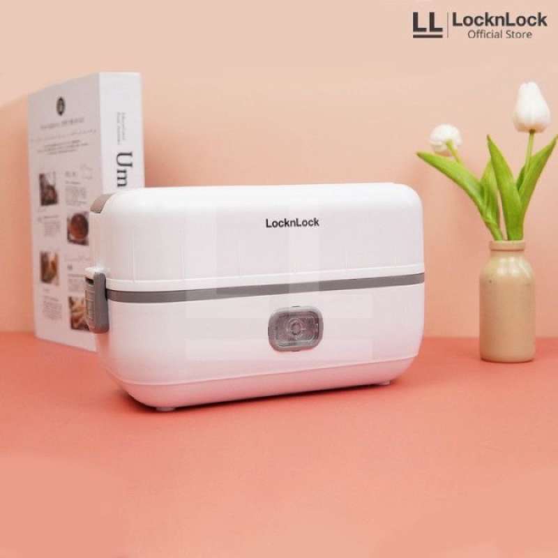 Promo Lunch Box Electric Locknlock Ejr286wht 1,1 Liter Baru Diskon 21% ...