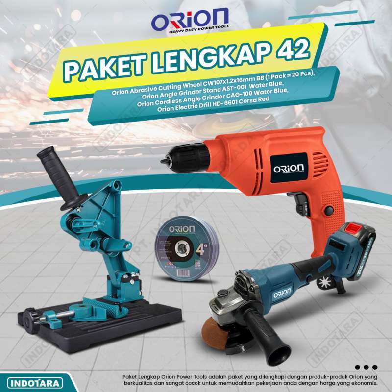 Jual Paket Lengkap 42 - Gerinda Tangan Cag100 - Mesin Bor Tangan Hd6601 ...