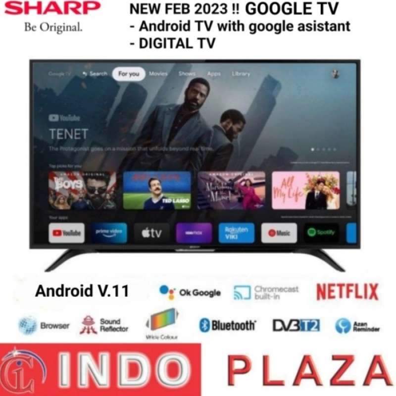 Jual Tv Sharp 50 Inch 2t-c50eg1i Smart Google Tv / Android Di Seller ...