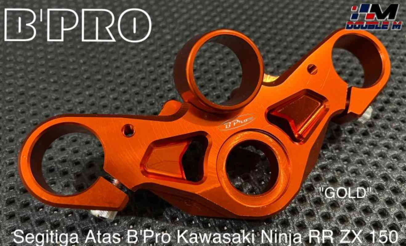 Jual Segitiga Atas Bpro Ninja Rr 150 Triple Clamp Bpro Ninja Rr 150 - Gold A9 Terbaik Di Seller ...