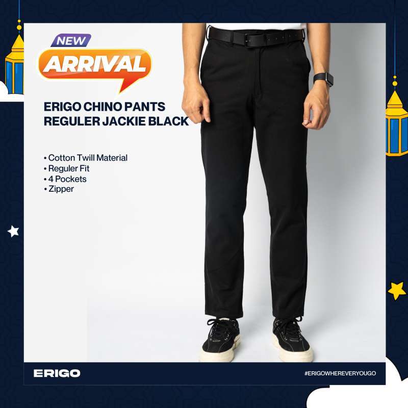 Promo Erigo Chino Pants Reguler Jackie Black Diskon 75% Di Seller Erigo ...