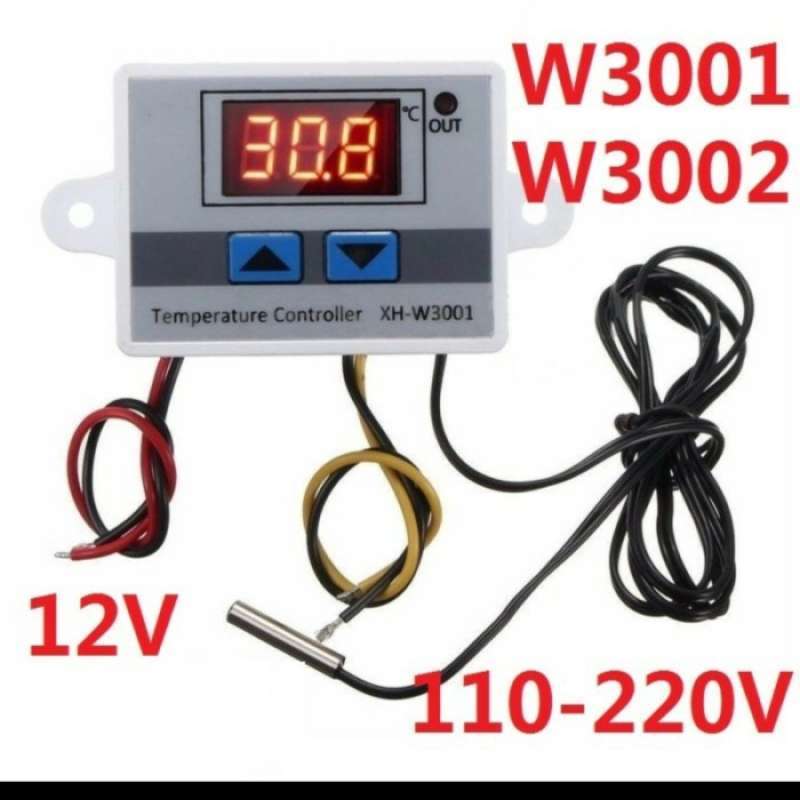 Promo Thermostat Digital Xh-w3001 Temperature Controller Dc 12v / Ac ...