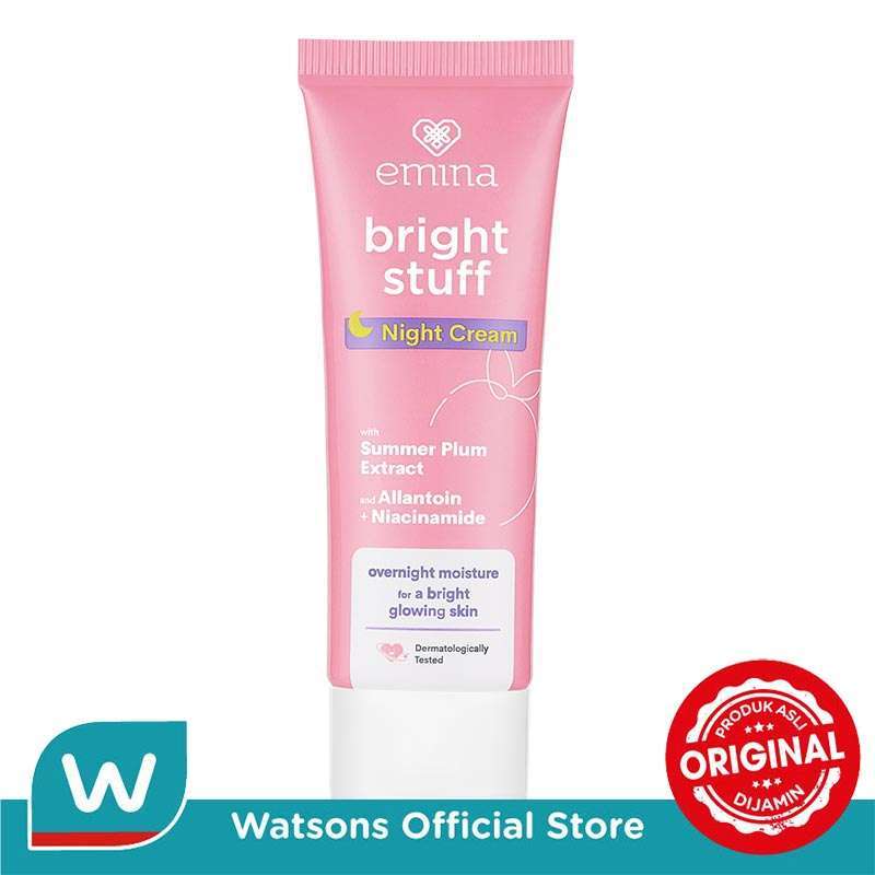 Promo Emina Bright Stuff Night Cream 20g Diskon 25% Di Seller Watsons ...