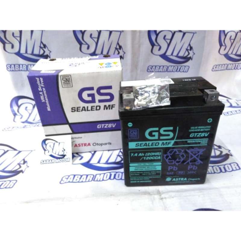 Promo Accu Gs Gtz8v Aki R25 Accu R25 Accu Mt25 Aki Mt25 Gs Astra Original Diskon 33% Di Seller ...