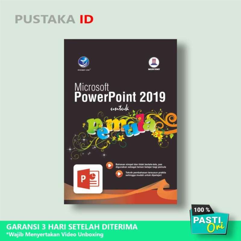 Jual Buku Microsoft Powerpoint 2019 Untuk Pemula Di Seller Buku Id - Karang Tengah, Kab ...