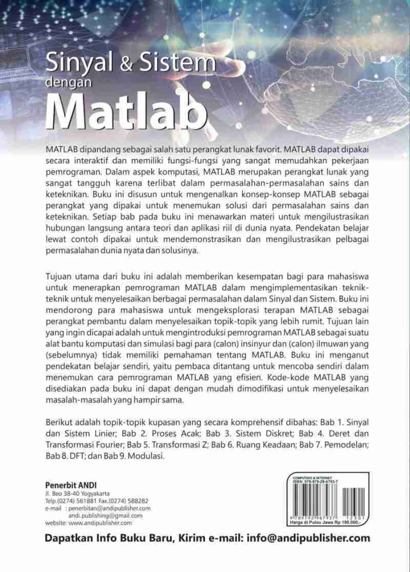 Jual Buku Sinyal Dan Sistem Dengan Matlab Di Seller Buku Id - Karang ...