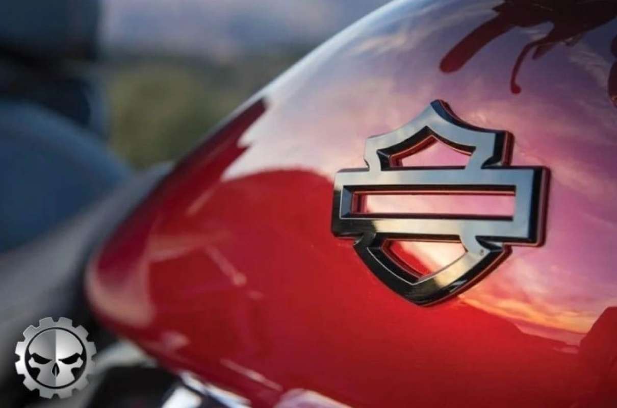 Promo Emblem Tangki Harley Davidson Bar & Shield Metal Curved Model Cvo ...