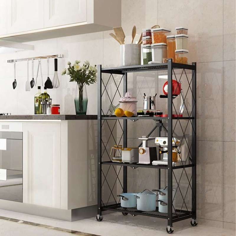 Jual Rak Dapur Lipat Serbaguna Tanpa Mur Baut 3 4 5 Susun Stainless ...