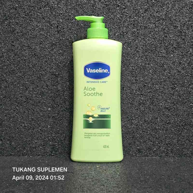 Jual Vaseline Intensive Care Aloe Soothe Vaseline Jelly Pump 400ml 400 ...