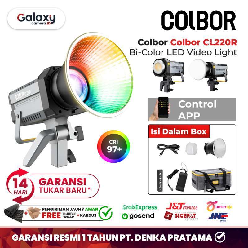 Jual Colbor Cl220r Rgb Led Cob Video Light Cl 220 R Lighting Cl220 Resmi Di Seller Galaxy Camera ...
