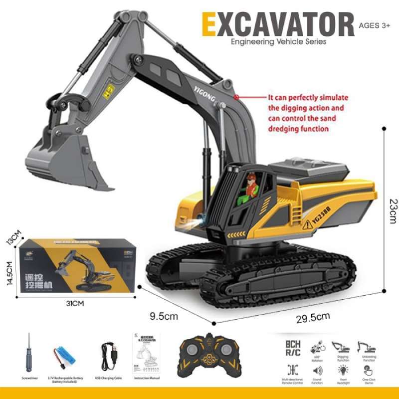 Jual Mainan Excavator Remote Control Besar Mobil Ekskavator Rc ...