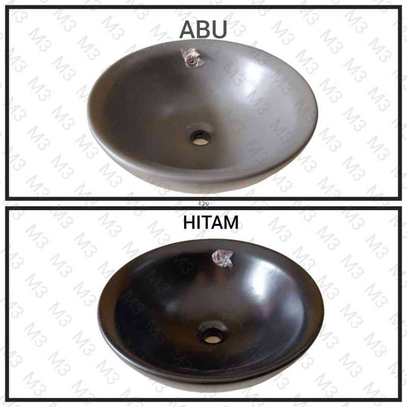 Jual Wastafel Keramik K26 / Wastafel Cuci Tangan / Wastafel Hitam Abu ...