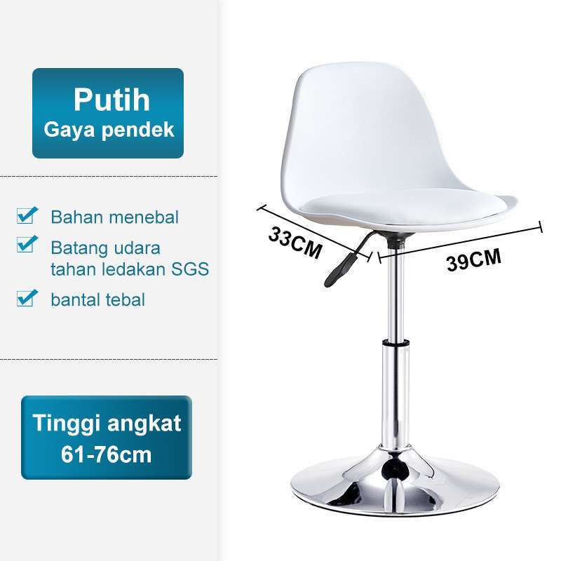 Promo Rm Kursi Bar Kursi Putar Kursi Lab Kursi Live Diskon 48% Di ...