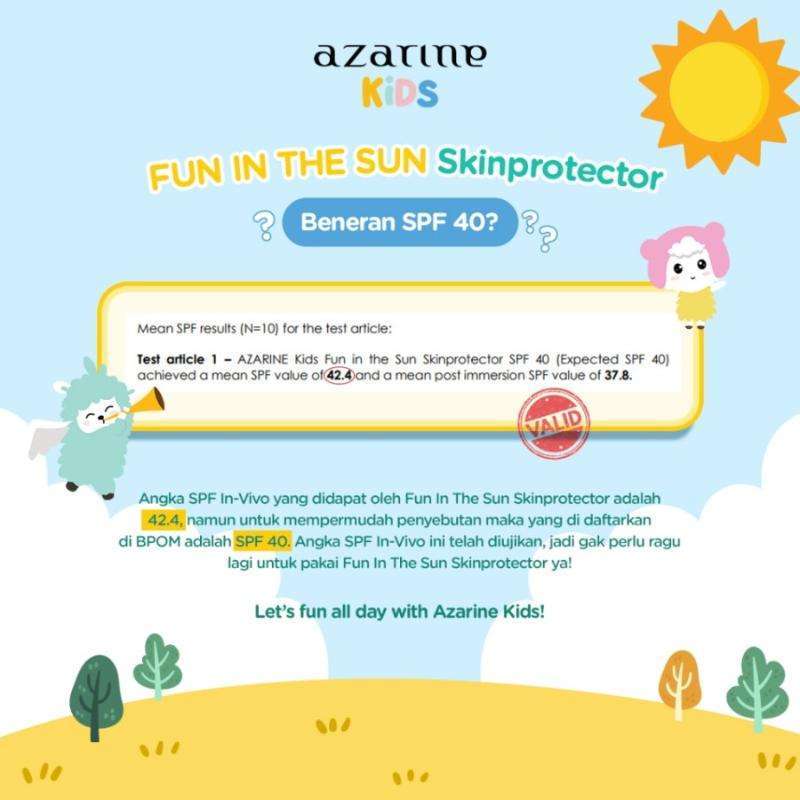 Promo Azarine Kids Fun In The Sun Skinprotector Spf 40 Pa+++ 40ml ...