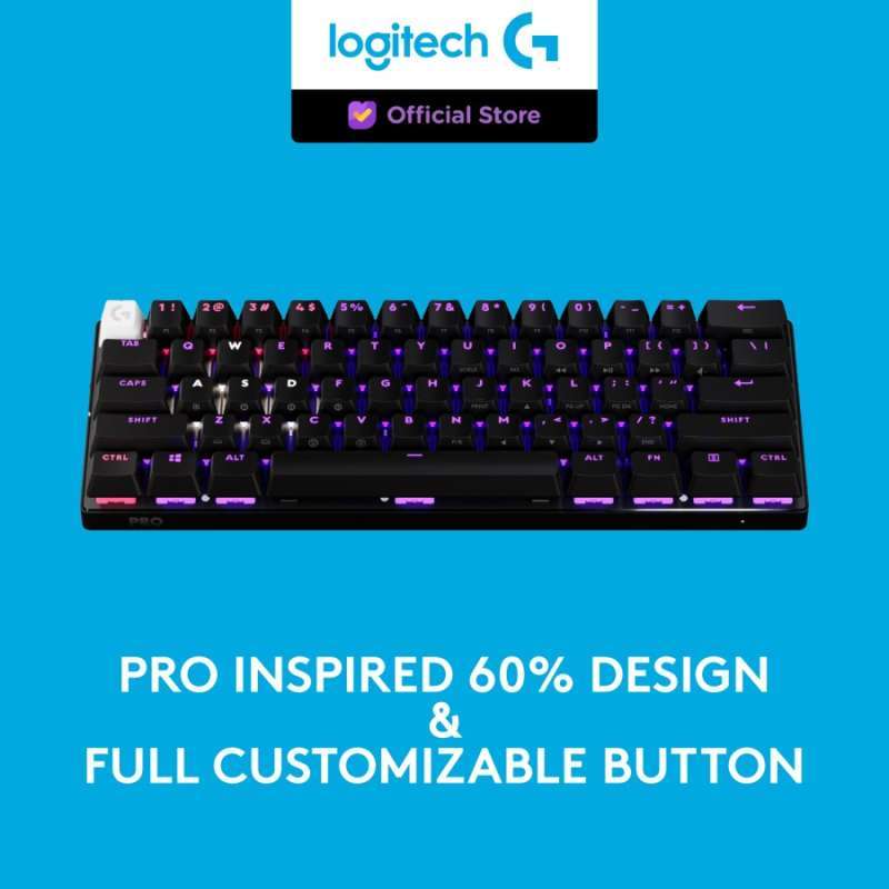 Jual Logitech G Pro X 60 Lightspeed Keyboard Wireless Tactile With ...