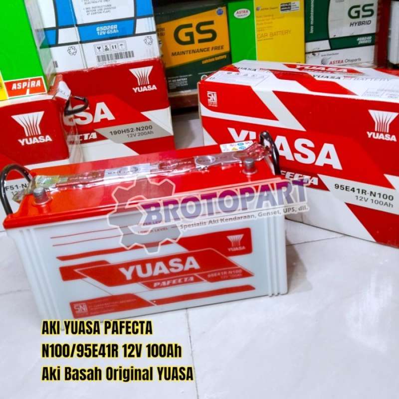 Promo Aki Accu Mobil Dan Genset Yuasa N100 12v 100ah Aki Basah Promo ...