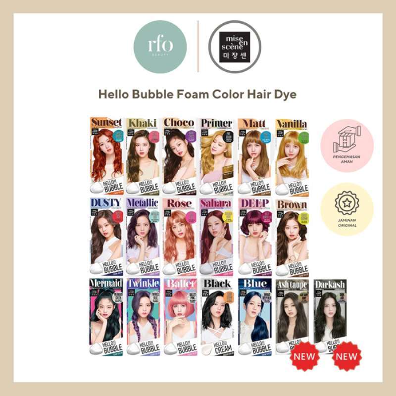 Jual Mise En Scene Hello Bubble Foam Color Hair Dye - Milk Tea(new) Di ...