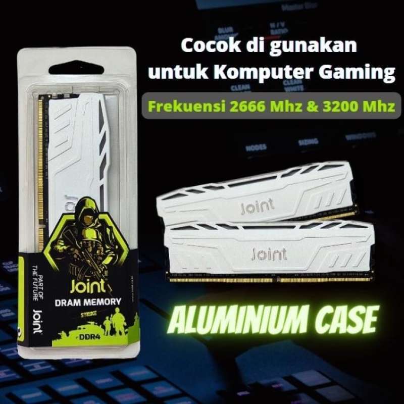 Jual Ram Pc Udim Joint Strike Ddr4 16gb 2666mhz Heatsink Gaming Memory ...