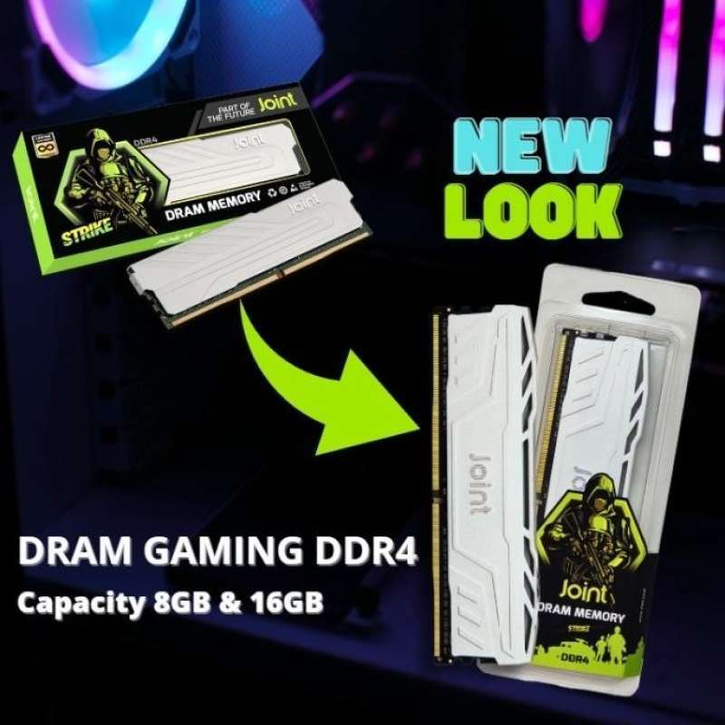 Jual Ram Pc Udim Joint Strike Ddr4 16gb 2666mhz Heatsink Gaming Memory ...