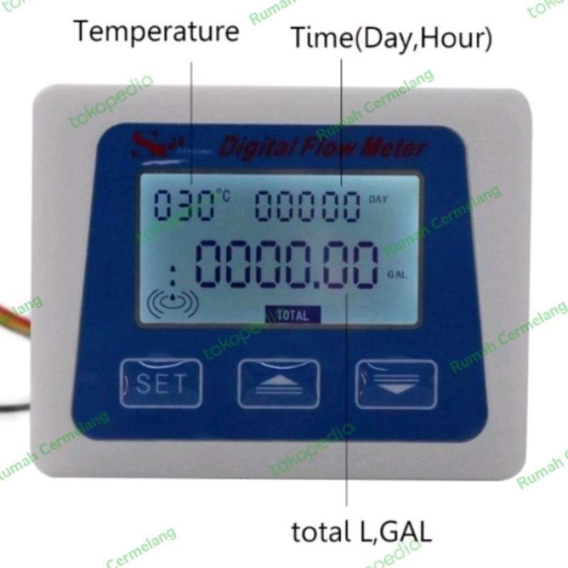 Promo Digital Flow Meter Display With Flow Sensor 2 Inch Lcd-s Diskon ...