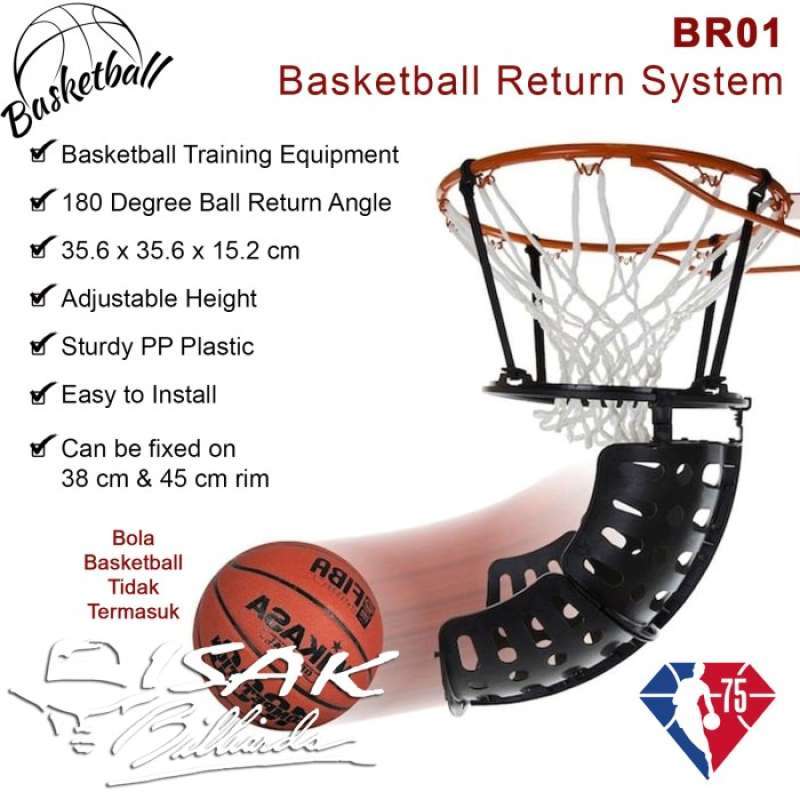Jual Basketball Return System Br01 - Saluran Bola Basket Latihan Auto ...