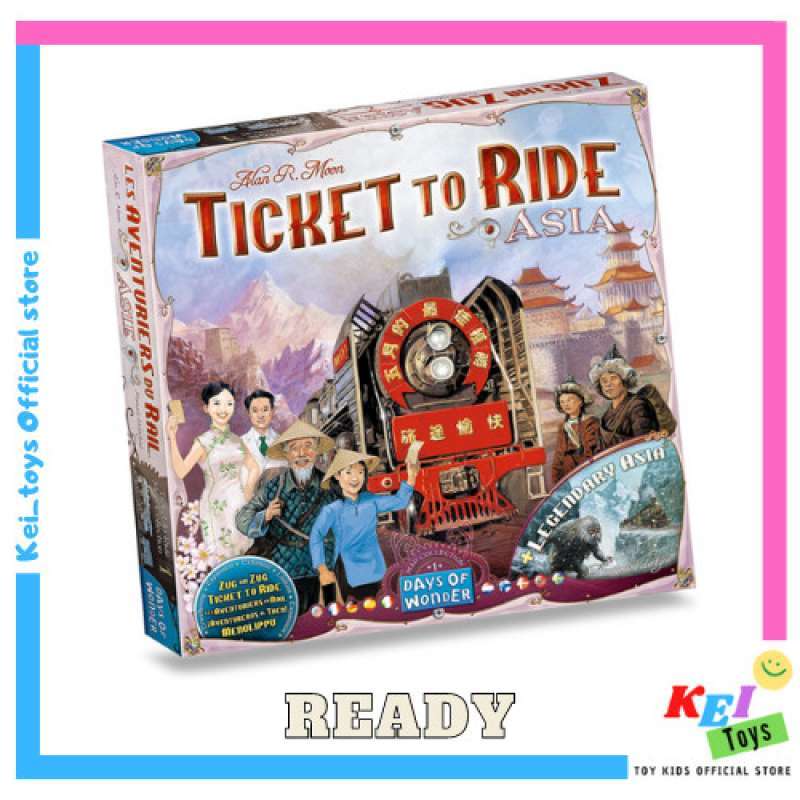 Promo Ticket To Ride Asia Map Collection Volume 1 Board Game Diskon 50% ...