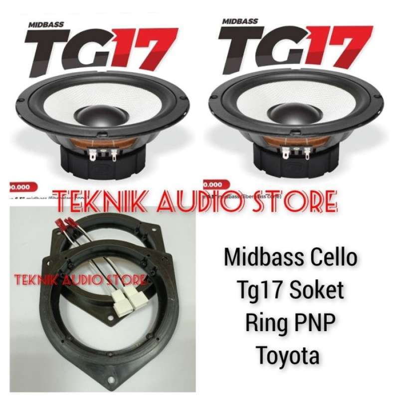 Promo Speaker Pnp Midbass Cello Tg17 Plus Ring Soket Speaker Fortuner ...