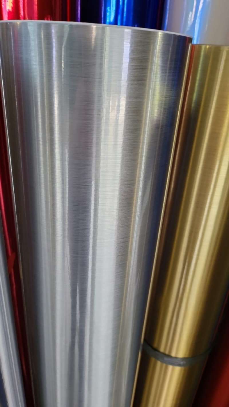 Promo Sticker Oyama Hairline Silver Brush L126cm X P100cm Diskon 28% Di ...