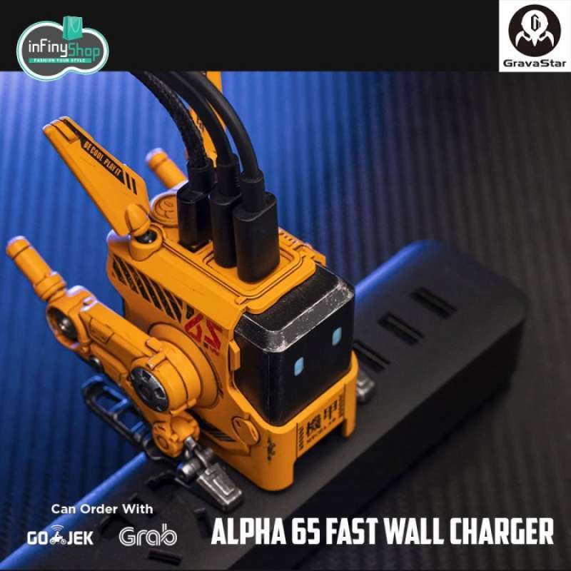 Promo Gravastar Alpha 65 Fast Charger (gan 65w) (a65) - Crystal Blue Diskon 50% Di Seller ...