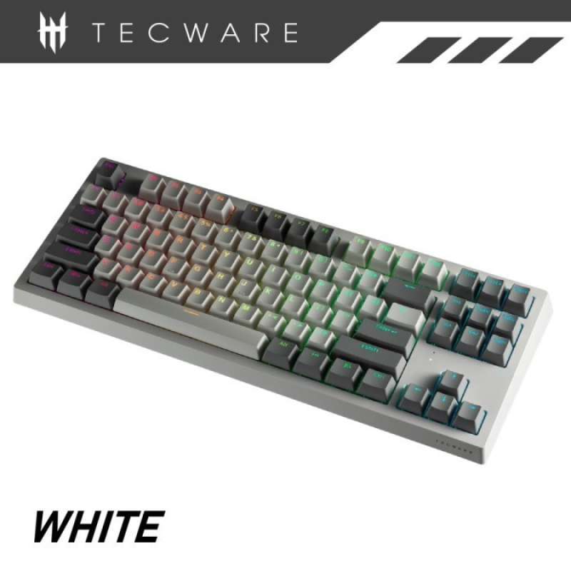 Promo 100% Produk Ori Tecware Phantom+ Elite 87 White Rgb Wraith Pink ...