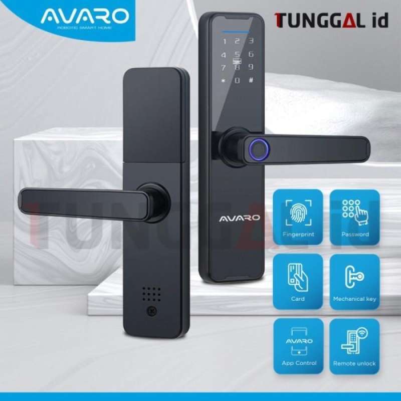 Jual Avaro Sl01 Smart Door Lock Kunci Pintu Digital Password Kartu Pin ...