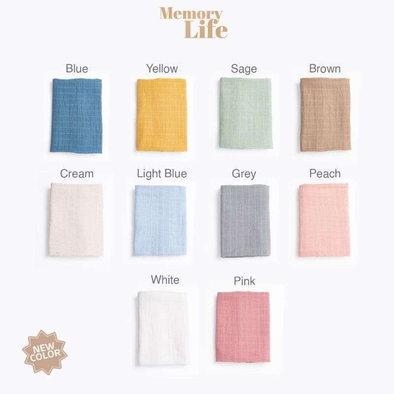 Jual Memorylife Premium Plaid Muslin Baby Blanket Swaddle / Kain Bedong ...