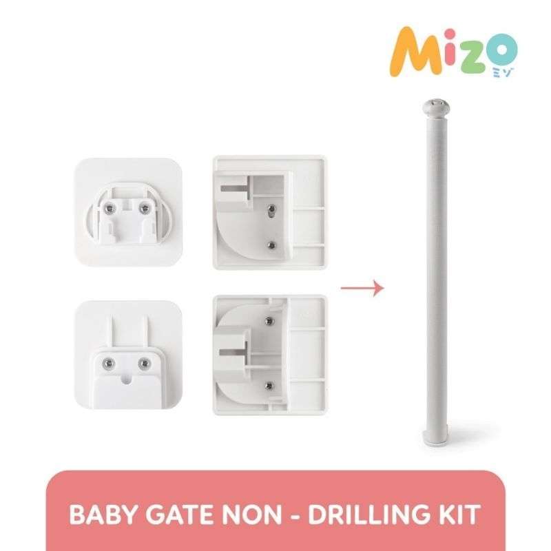 Jual Mizo No Drill Installation Kit For Mizo Retractable Baby Gate Di ...