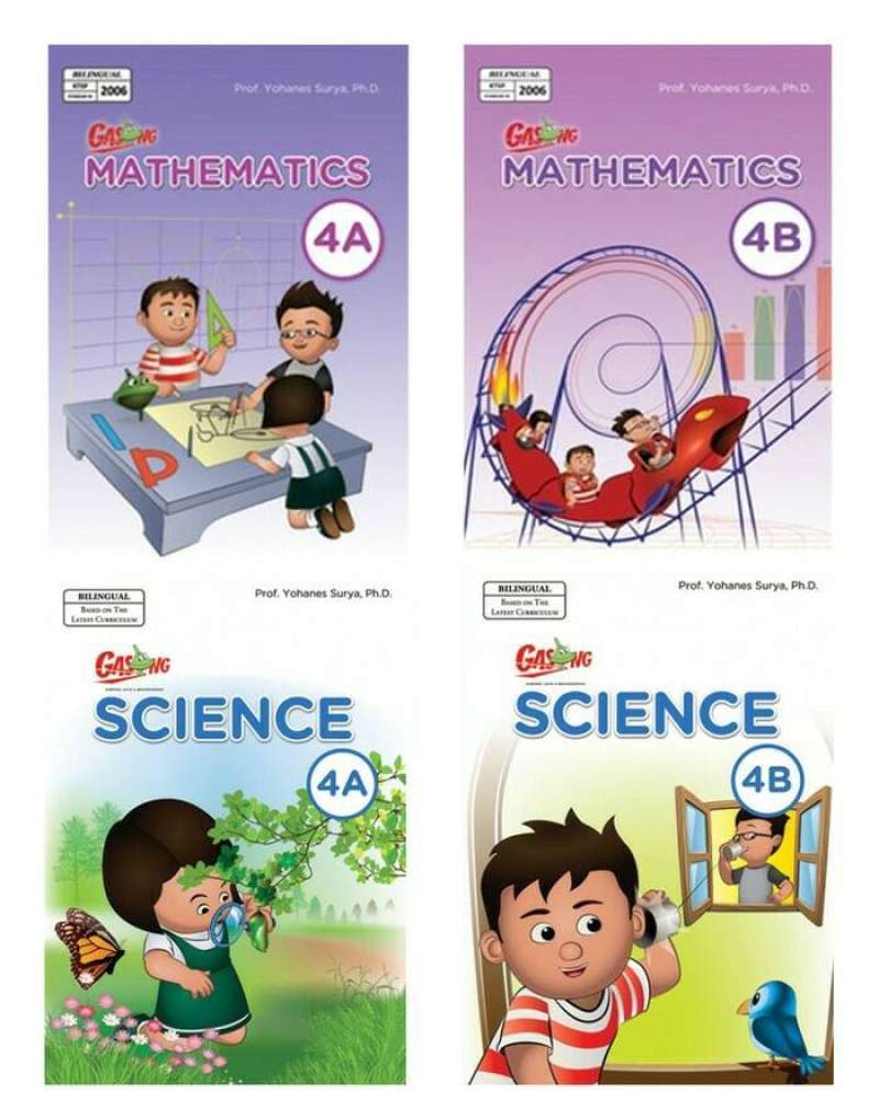 Promo Buku Math & Sains Sd 4a-4b (edisi Bilingual) Diskon 21% Di Seller ...