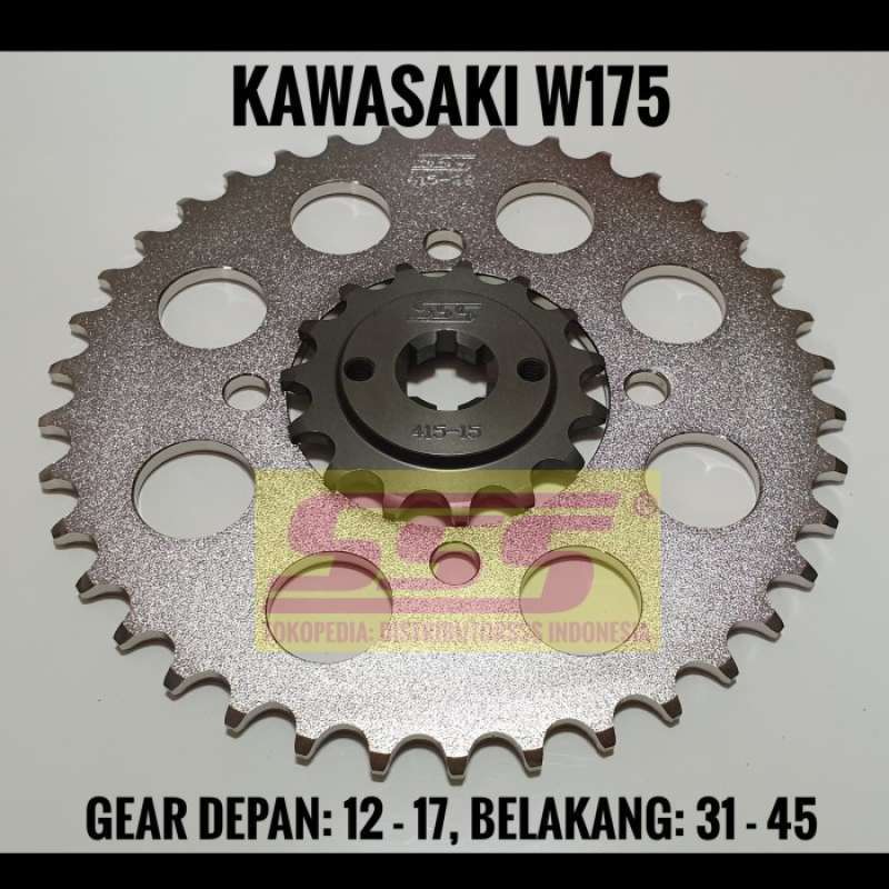 Promo Gearset/girset/gir Set Sss 415 Kawasaki W175 Gold Ro/oring Diskon ...