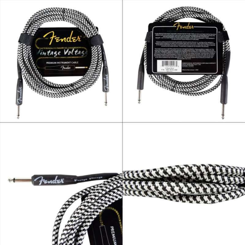 Promo Kabel Jack Fender 10 Meter Vintage Voltage White Kabel Gitar Dan ...