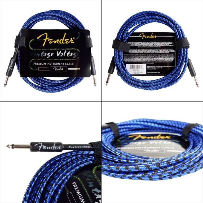 Promo Kabel Jack Fender 10 Meter Vintage Voltage White Kabel Gitar Dan ...