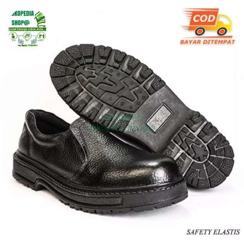 Promo Sepatu Kerja Safety Sepatu Proyek Kerja [ Ujung Besi ] - Slip 0n ...