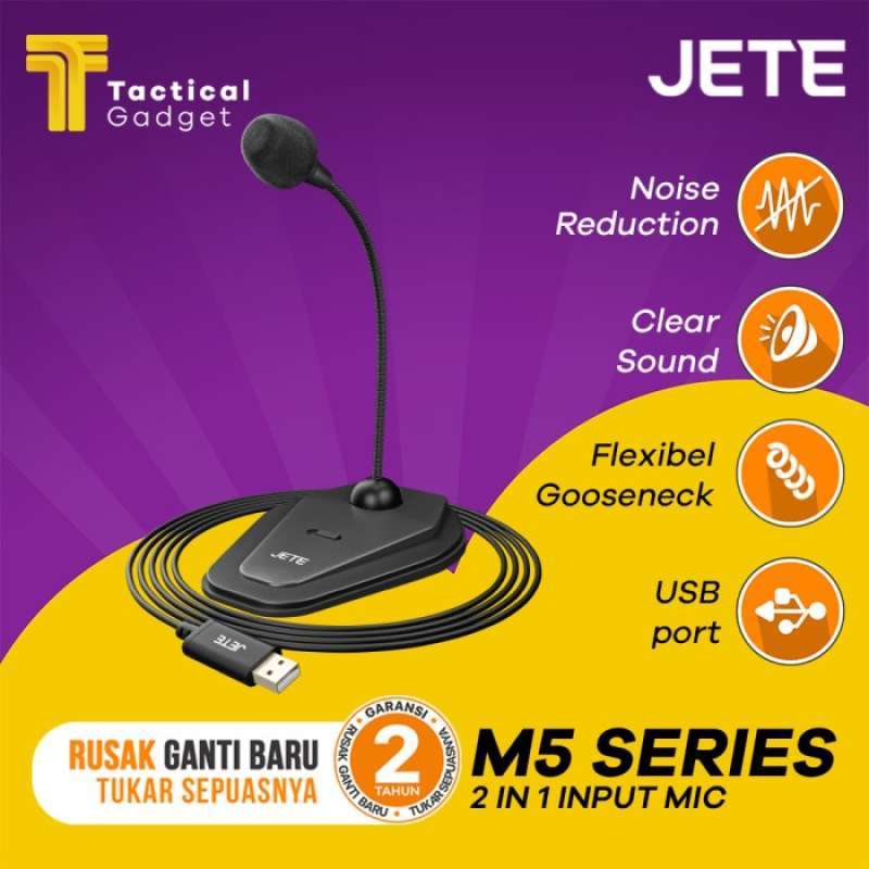 Promo Usb - Mic External Jete M5 For Pc Zoom Online Meeting Diskon 23% ...