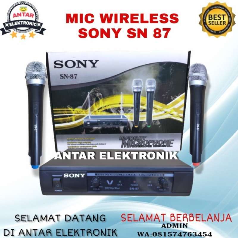 Promo Wireless Sn 87/mic Wireless Sn 87 Diskon 23% Di Seller Melodiya ...