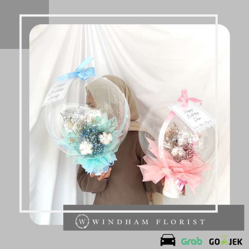 Promo Po Bloombox Balon Dried Flower | Windham Flst Diskon 23% Di ...