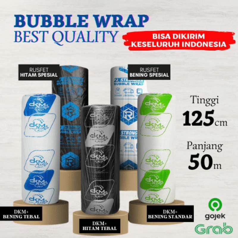 Promo Bubble / Buble / Babel Wrap Hitam Bening Tebal Dkm+ Diskon 23% Di ...