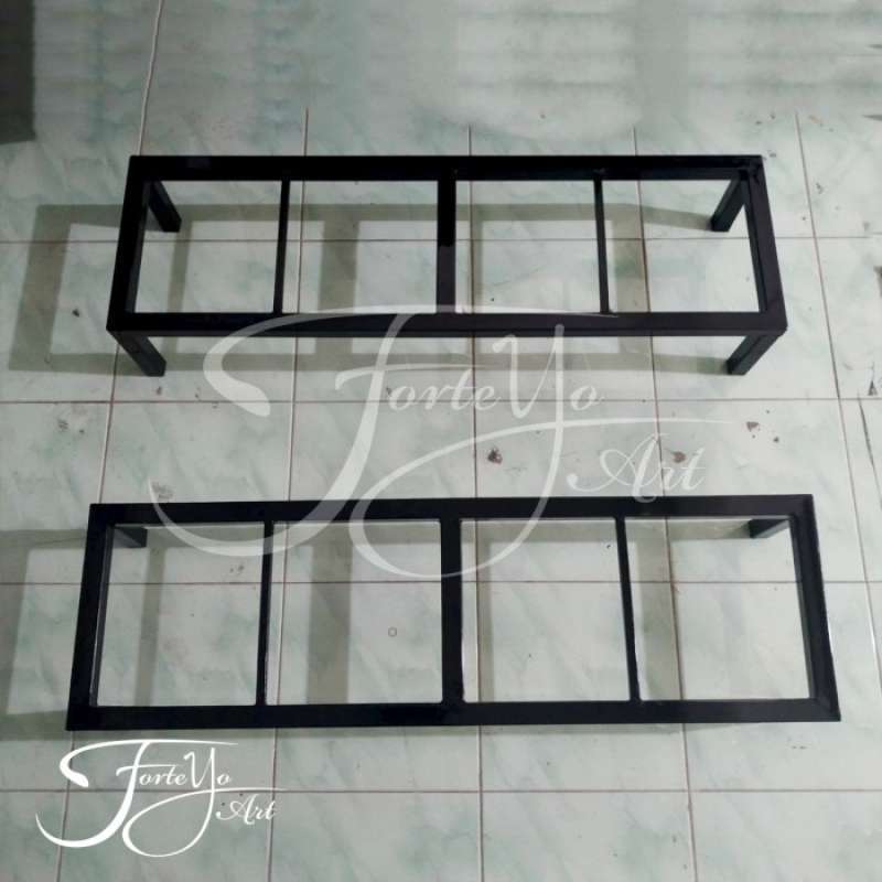 Jual Rak Besi Hollow Kuat Hitam Gloss Rak Pot Bunga Rak Barang Pajangan ...