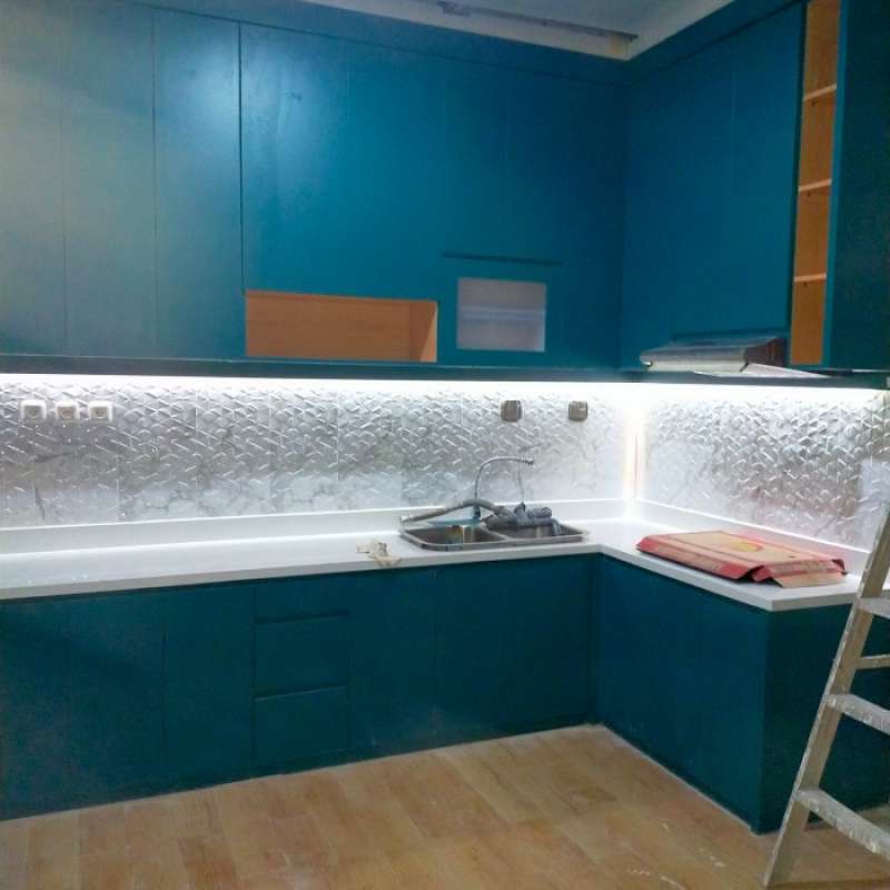 Jual Kitchen Set Hpl Dark Green ,pvc Board 2 Di Seller Owl Store ...