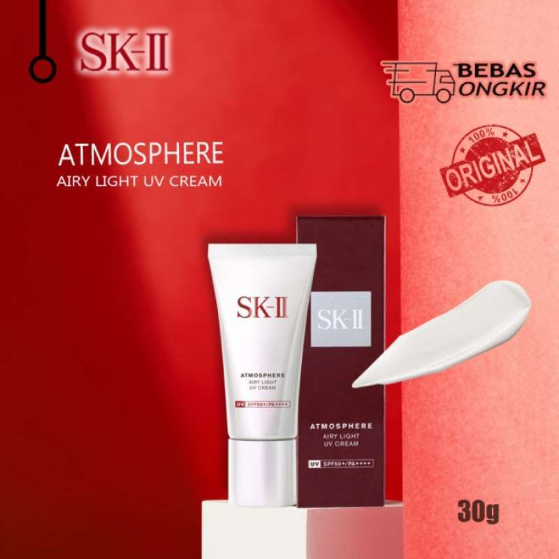 Promo Sk-ii Skii Sk 2 Atmosphere Airy Light Uv Cream 30g Spf 50+/pa ++++asli Diskon 33% Di ...