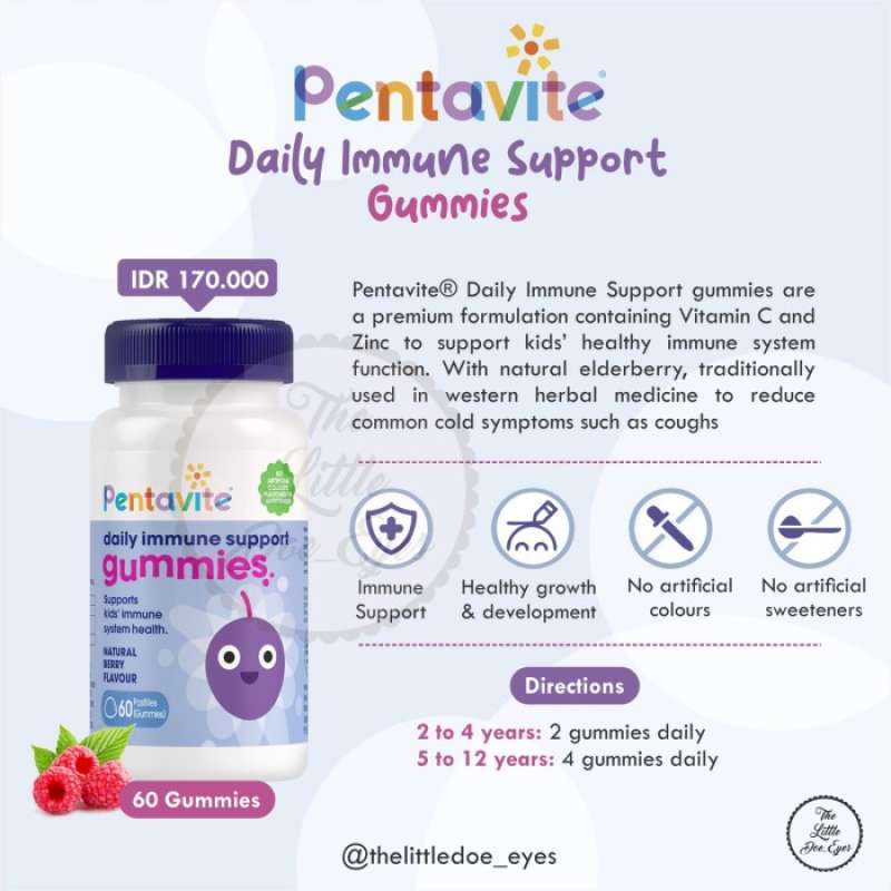 Promo Pentavite Multivitamin / Calcium + Vit D3 / Immune Support ...