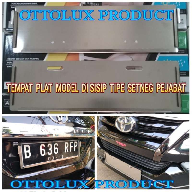 Promo Tatakan Plat Nomor Mobil. Model : Aparat. Setneg. Model Sisip ...
